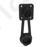 China Solder 12pin M19 Connector with Black Nylon PA66 Shell and Overmolded Aluminum Alloy for sale