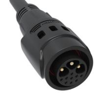 China Solder 12pin M19 Connector with Black Nylon PA66 Shell and Overmolded Aluminum Alloy for sale