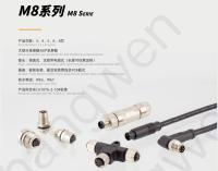 China Customizable M8 IP67 3/4pin Straight Female Metal Plug with Screw Terminal for sale