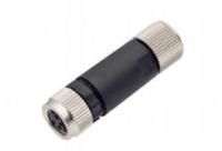 China Customizable M8 IP67 3/4pin Straight Female Metal Plug with Screw Terminal for sale