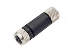China Customizable M8 IP67 3/4pin Straight Female Metal Plug with Screw Terminal for sale
