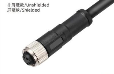 China Waterproof M8 Straight Female Overmolded Plug 3 - 8A IP67 for Outdoor Applications for sale