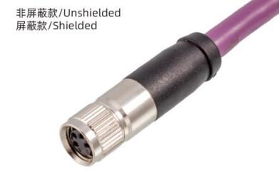 China IP67 M8 Straight Female Overmolded Plug with Damping 3-8A 5B 4D for sale