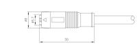 China Industrial Grade M8 Straight Female Overmolded Plug Push-Pull 3/4/6/8A 5B 4D IP67 Designed for sale