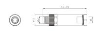 China IP67 M8 Straight Male Plastic Assembled Plug with Screw Terminal 3/4pin for sale
