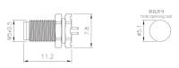 China M5 Male Back Mount Socket Solder Screw M5*0.5 3/4pin 20A IP67 PCB M5 Circular Connector for sale