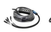 China Multi-Channel 4 Channel Signal Sockets Industrial Electric CAT6 SF/UTP Network Cord Retractable Cable Reel for sale