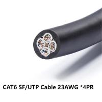 China Multi-Channel 4 Channel Signal Sockets Industrial Electric CAT6 SF/UTP Network Cord Retractable Cable Reel for sale