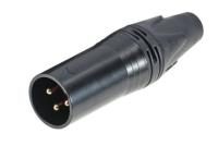 China Outdoor Audio Video Connector Waterproof 3 Pin XLR Plug With Female Gender for sale