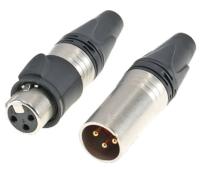 China Industrial Electronics Accessories Female Waterproof 3 Pin XLR Connector for Audio Video Outdoor and Waterproof for sale