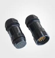 China 19-Pin Socapex Power Extension Cable Copper Electrical Plug Multipin Male Female Connectors for sale