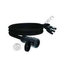 China Powercon True1 Industrial Application IP67 Waterproof Male Connectors Split Cable Extension 6 Head Power Cord for Commercial for sale