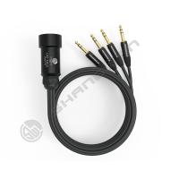 China 4 Channel XLR Male Jack Connector Stereo Plug Audio Extension Cable RJ45 Shielded Network Adapter Cables for sale