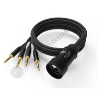 China 4 Channel XLR Male Jack Connector Stereo Plug Audio Extension Cable RJ45 Shielded Network Adapter Cables for sale