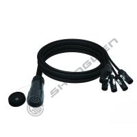 China Powercon True1 Industrial Application IP67 Waterproof Male Connectors Split Cable Extension 6 Head Power Cord for Commercial for sale