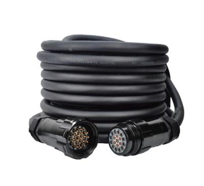 China Custom 19-Pin Socapex Stage Lighting Extension Cable Copper Wire Connector Cord with SOCAPEX Processing for Power Application for sale
