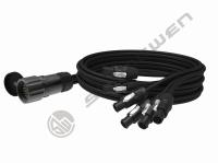 China Custom 19-Pin Socapex Stage Lighting Extension Cable Copper Wire Connector Cord with SOCAPEX Processing for Power Application for sale