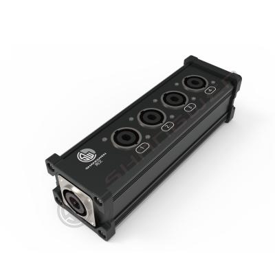 China Power Speaker Junction Distribution Box with Input Output Industrial Electronics Accessories Male Audio Video Connectors for sale