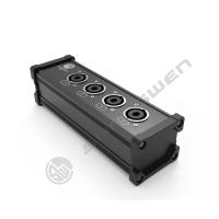 China Power Speaker Junction Distribution Box with Input Output Industrial Electronics Accessories Male Audio Video Connectors for sale