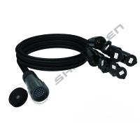 China 19-Pin Socapex Extension Cable with 6-Way Break-Out 16A Power Cable Assembly Stage Lights LED Moving Head Connectors for sale