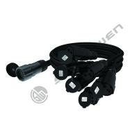 China 19-Pin Socapex Extension Cable with 6-Way Breakout 16A Power Cable for Stage Lights LED Moving Head Assembly Connectors for sale