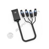 China 4 Channel 4 Pin Female Connector Electrical Glass Reinforced OEM OFC Loud Speaker Cable with Speakon Junction Box for sale