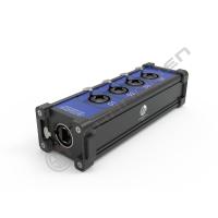 China 4-Channel Cat 5/6 Ethernet XLR Aluminum Ethernet Converter DMX RJ45  to 4 6.35 Combo Connectors Cable Audio Adaptor Extender Box for sale