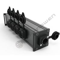 China 6 Channel TR Out XLR Connectors Powercon Power Coupler Distribution Output Box with Plastic Housing Material for sale