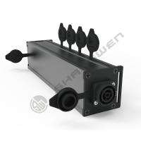 China 6 Channel TR Out XLR Connectors Powercon Power Coupler Distribution Output Box with Plastic Housing Material for sale