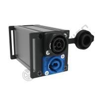 China 6 Channel TR Out XLR Connectors Powercon Power Coupler Distribution Output Box with Plastic Housing Material for sale