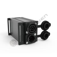 China 3MFX-TOP Breakout Box for Outdoor AC Electrical Applications Power Splitter Power Connector TRUE1 Output Powercon Socket for sale