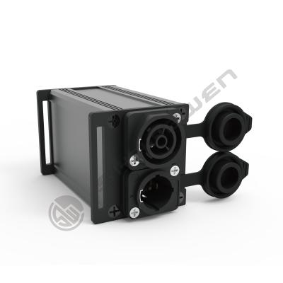 China 3MFX-TOP Breakout Box for Outdoor AC Electrical Applications Power Splitter Power Connector TRUE1 Output Powercon Socket for sale