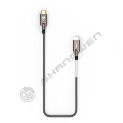China HD Link Port 2.0  Fiber Optic Armored Fiber Optic  HD Cable TPU Shell German Silicon Line Chip 4K 60Hz 8K 144Hz OD:6.0mm for sale