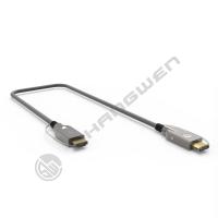 China HD Link Port 2.0  Fiber Optic Armored Fiber Optic  HD Cable TPU Shell German Silicon Line Chip 4K 60Hz 8K 144Hz OD:6.0mm for sale