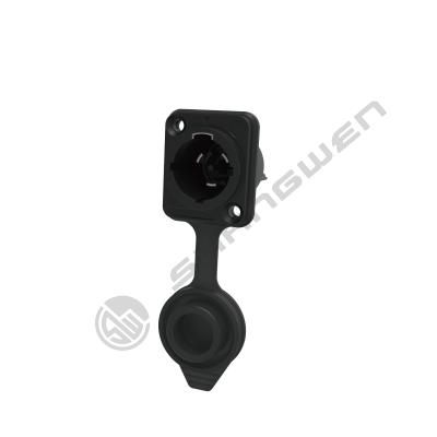 China Electrical Plastic Female Powercon Connector 3 Pin High Current Capacity for sale