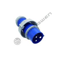 China IP67 Industrial Male Female Plug 220V 16A 3 Pin Single Phase Blue Shell Connector for Outdoor Industrial Electronics for sale