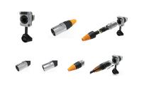 China IP65 IP67 Waterproof RJ45 Male Connector Outdoor Ethernet Signal Plug with Metal Button and LED Display for sale