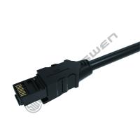 China Black Bare Copper SFTP Cat5 Cat5e Ethernet Data LAN Cable 24AWG 28AWG Network Patch Cord for sale