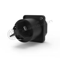 China IP65 Waterproof Panel Socket with High Current Capacity Lockable Triple Core 3pin Power Connectors Outdoor 16A Male/Female for sale
