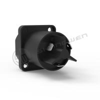 China IP65 Waterproof Panel Socket with High Current Capacity Lockable Triple Core 3pin Power Connectors Outdoor 16A Male/Female for sale