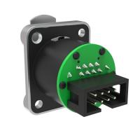 China Indoor Outdoor Waterproof RJ45 Connector 8-Pin Network LAN Ethernet Plug Splitter IP44 CAT5e CAT6 Industrial Ethernet Connector for sale