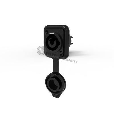 China IP65 Waterproof Triple Core LED Display Power Connectors 3Pins 250V AC Female Plug Male Chassis Outdoor  Connector for sale