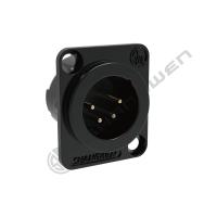 China IP40 Indoor Audio Video Cable Connector XLR 4 Pin Female Socket with Solder Adapter and Jack Lead for sale