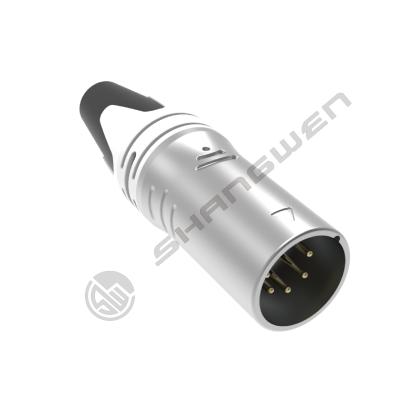 China Waterproof IP65 5-Pin XLR Connector Female Adapter Zinc Alloy Shell Outdoor Microphone MIC Plug Socket Male Connector for sale