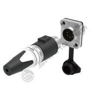China Powerful Outdoor Waterproof 3 Pin XLR Connector Male Female Plug Socket for Audio Video for sale