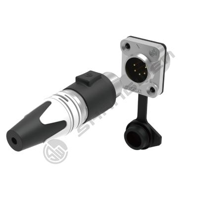 China Powerful Outdoor Waterproof 3 Pin XLR Connector Male Female Plug Socket for Audio Video for sale