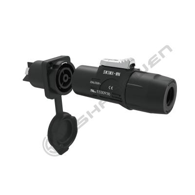 China Industrial Male And Female Power Connector Waterproof Ip65 Outdoor for sale