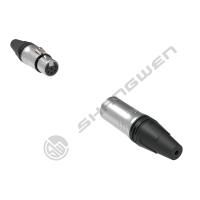 China Indoor IP40 Protection 6-Pole XLR Audio Video Connectors for Professional Audio and Video for sale