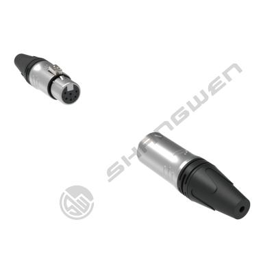 China Indoor IP40 Protection 6-Pole XLR Audio Video Connectors for Professional Audio and Video for sale