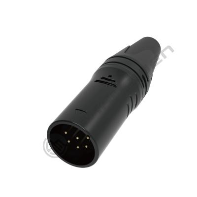 China IP40 Protection Class 6-Pin XLR Audio Video Connectors Durable Indoor XLR Connectors for Female Industrial Electronics for sale